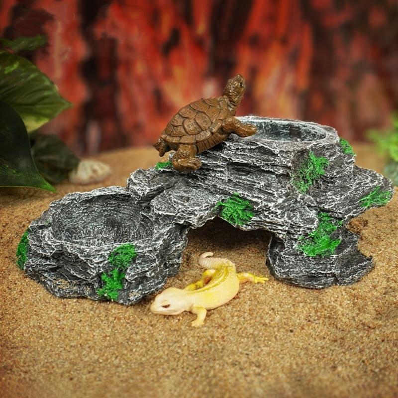 Creative Resin Double Feeding Basin Convenient Delicate Turtle - TikTok ...