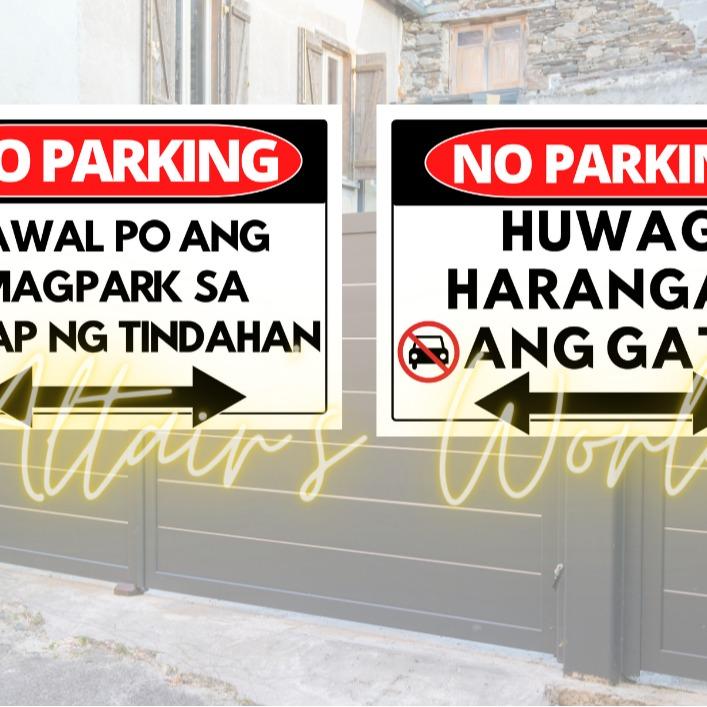 AW Signage Stickers Gate No Parking Signage for Gate No Parking ...