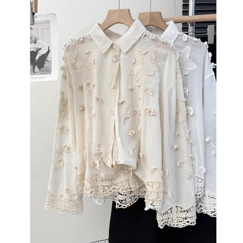 Baju Bunga Bersulam, Manis dan Lembut, Rekaan Tiga Dimensi, Untuk ...