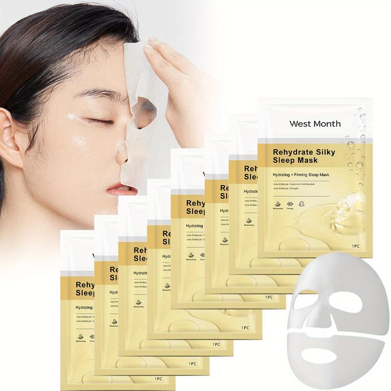 8 PCs Collagen Mask Contains Hyaluronic Acid and Glycerin-Moisturizing ...