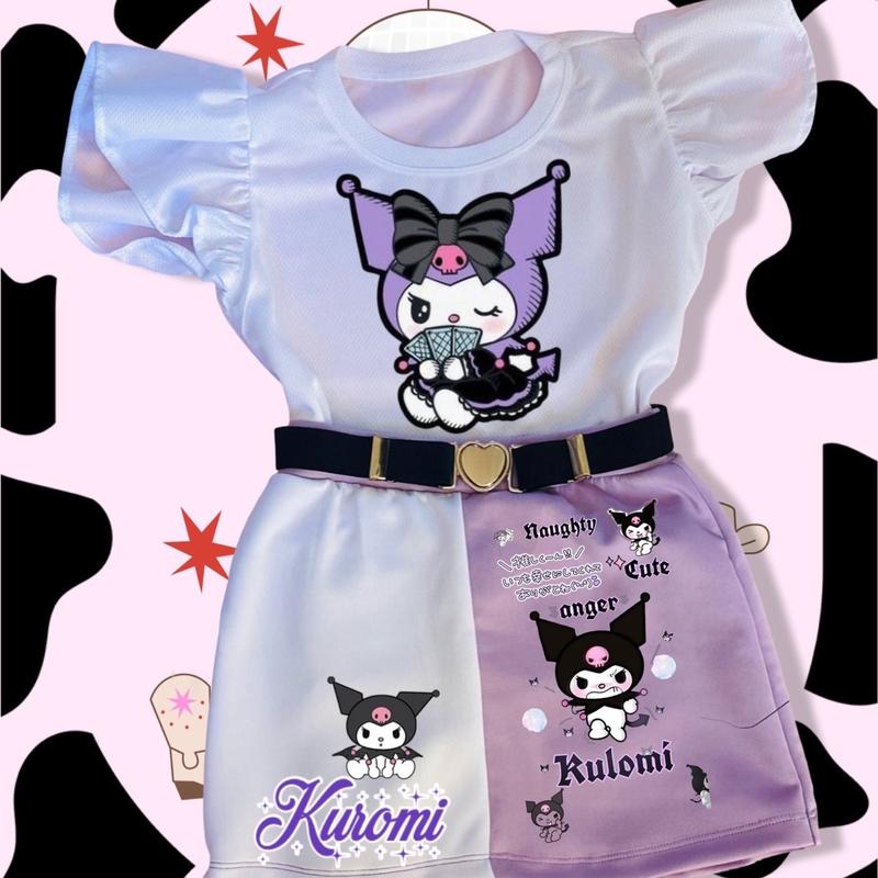 Kuromi terno combination of purple and sleeve butterfly designs ...