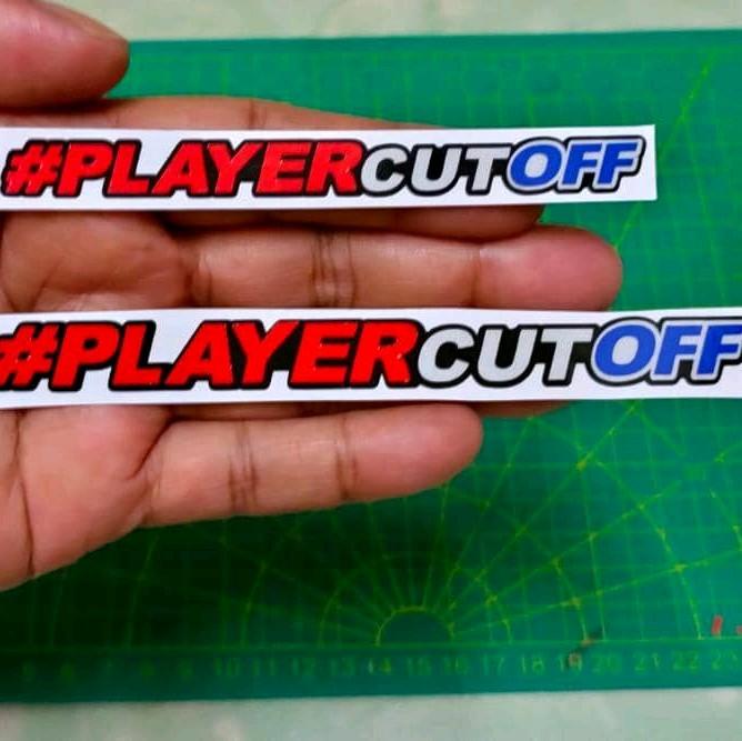 STIKER #PLAYER CUT OFF STIKER MOTOR - TikTok Shop Malaysia