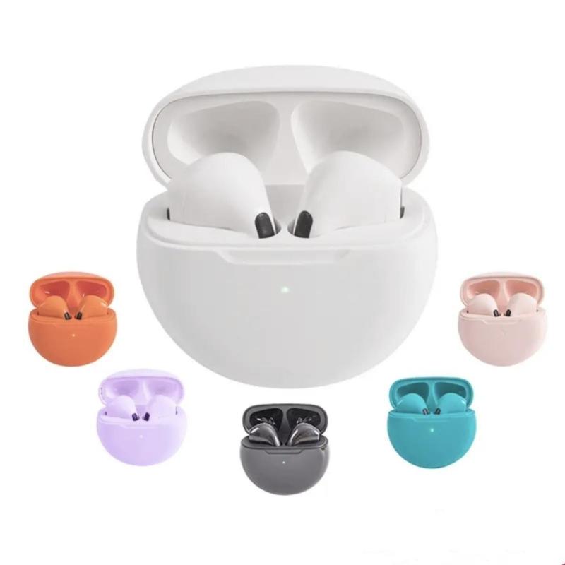 Pro6 Wireless Earphones 4 Colors Build-in Mic Earbuds Hi-Fi Sound ...