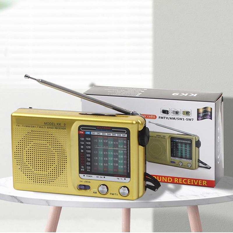 Radio AM FM Pegang Tangan Mini Mudah Alih, dengan Antena Teleskopik ...