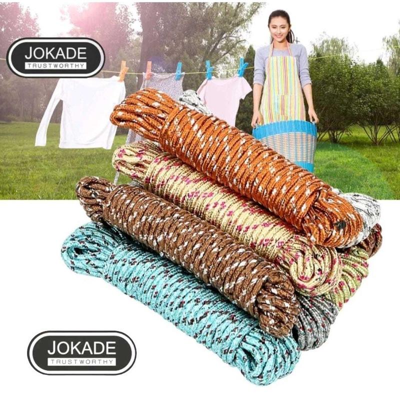 Tali jemuran nilon panjang 10 meter kuat tebal tali ikat barang tali ...
