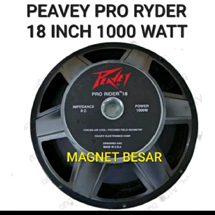 Speaker komponen peavey pro rider 18inch 1000watt - Shop | Tokopedia