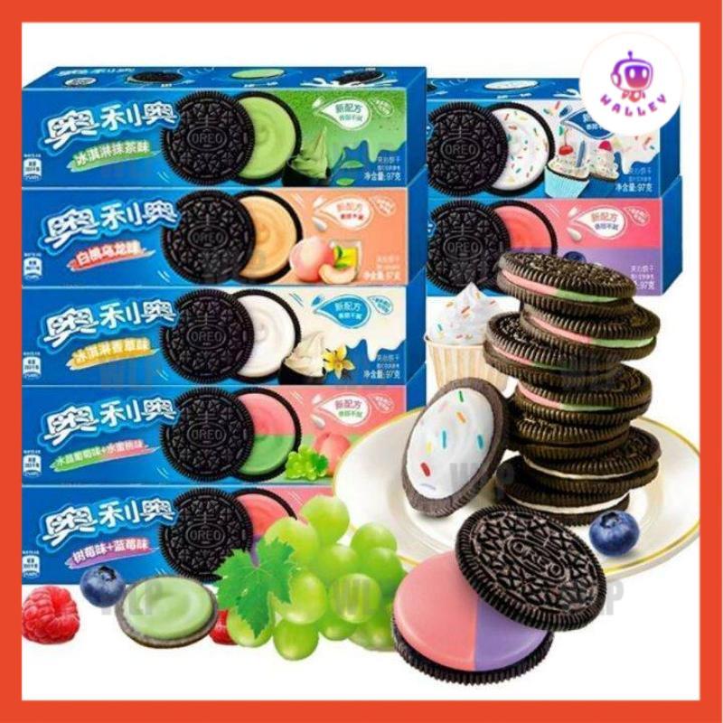 Oreo biscuits and pastries Oreo sandwich biscuits 97g* box multi-flavor ...