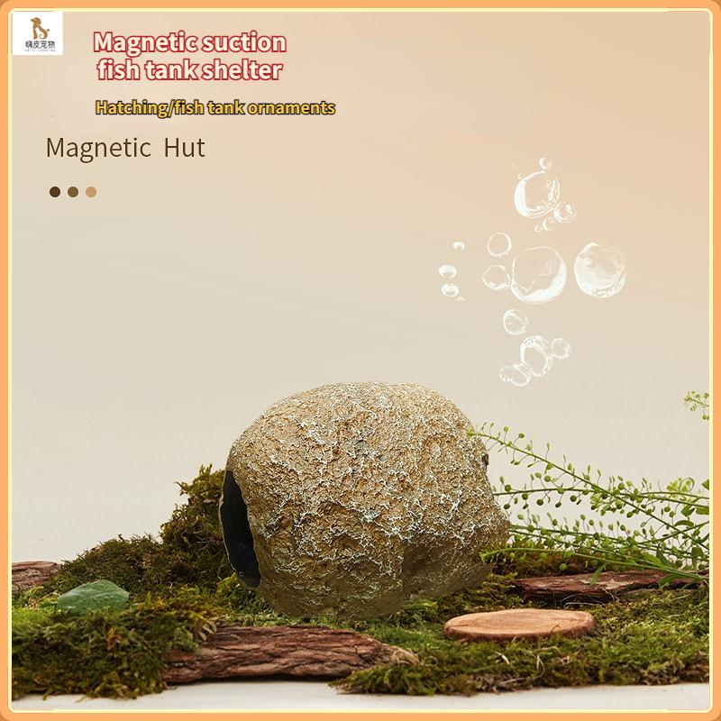 Fish tank landscaping/resin fish tank magnetic suction shelter/mini ...