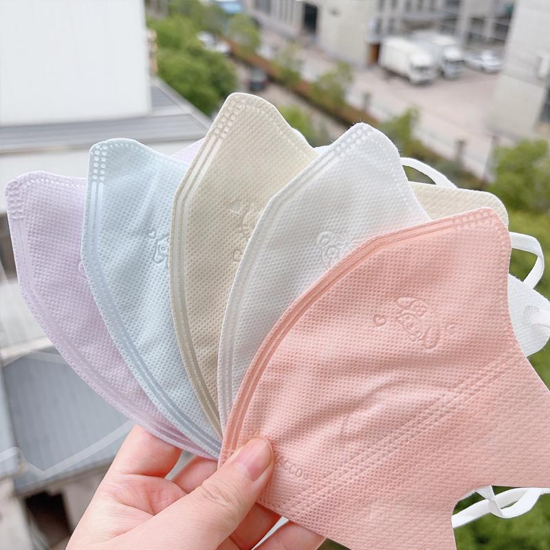 50pcs 3D Adult Macaron Mask Mix Color Adult Face Mask Independent ...