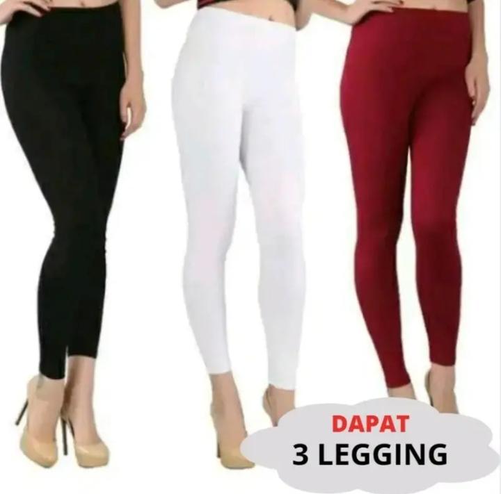 CELANA LEGGING BAHAM KAOS ISI 3 PISC 50 RIBU BAHAN KAOS ADEM - Shop ...