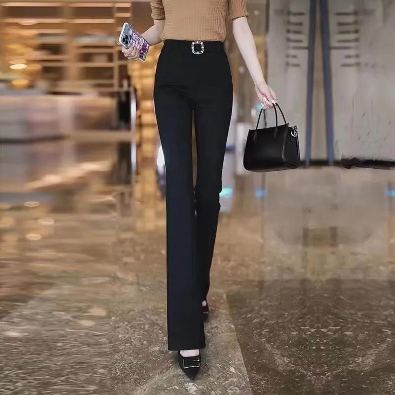 Seluar Bootleg, Sut Hitam, Seluar Wanita, Seluar Terbungkus Langsing ...