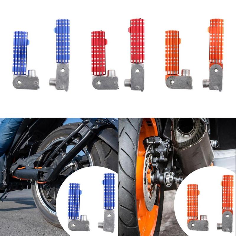 2Pcs Motorcycle Rear Foot Pegs Footrests Easy Installation Sturdy ...
