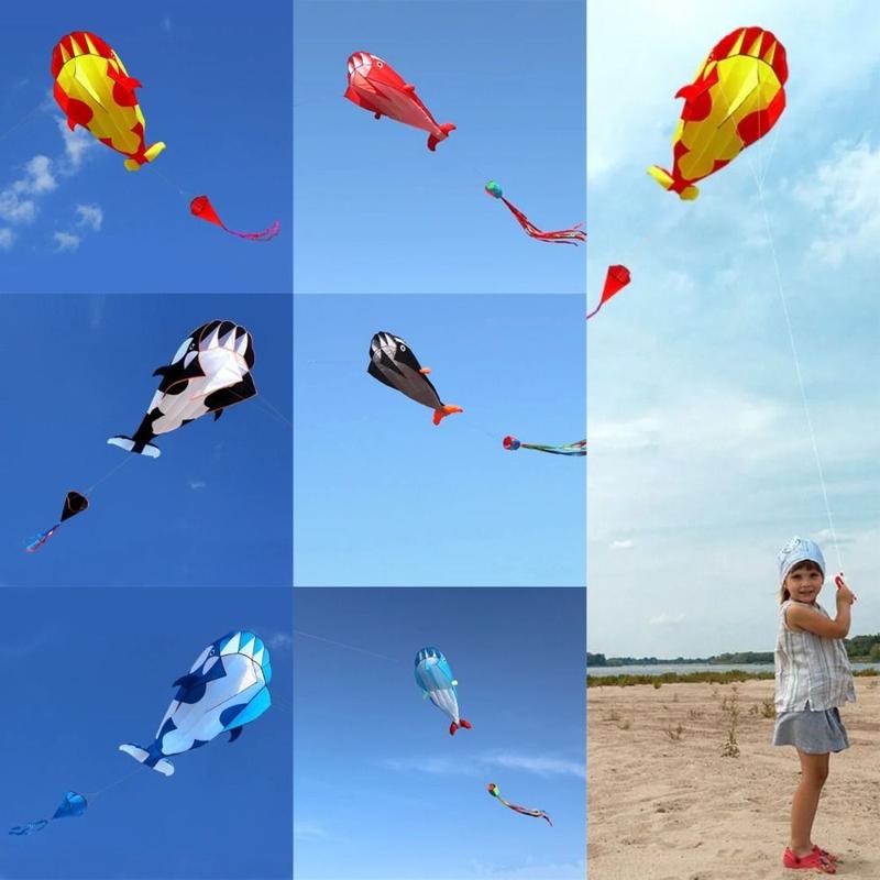 New 2.2m Large Whale/Dolphin Kite Good Flying Single Line Soft - TikTok ...