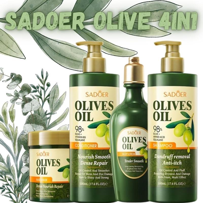 SADOER_OFFICIAL OLIVE 4in1 SET Hair Treatment Shampoo Hair Mask ...