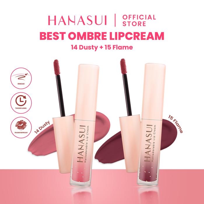 Promo HANASUI Mattedorable Lipcream Special Ombre (01 kiss, 04 chic, 5 ...