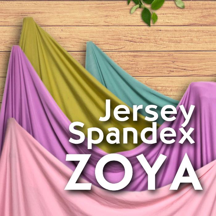 Promo Kain Jersey Spandex Zoya Polos Eceran - HARGA PER SETENGAH METER ...
