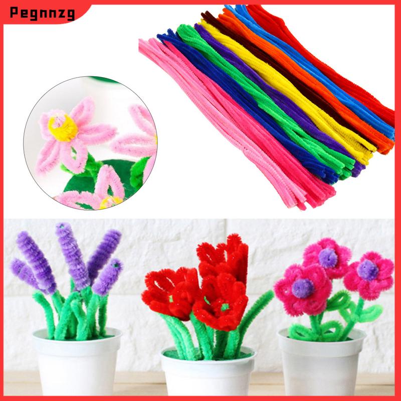 Pegnnzg- High-density Chenille Stems for Secure Use 100pcs Colorful ...