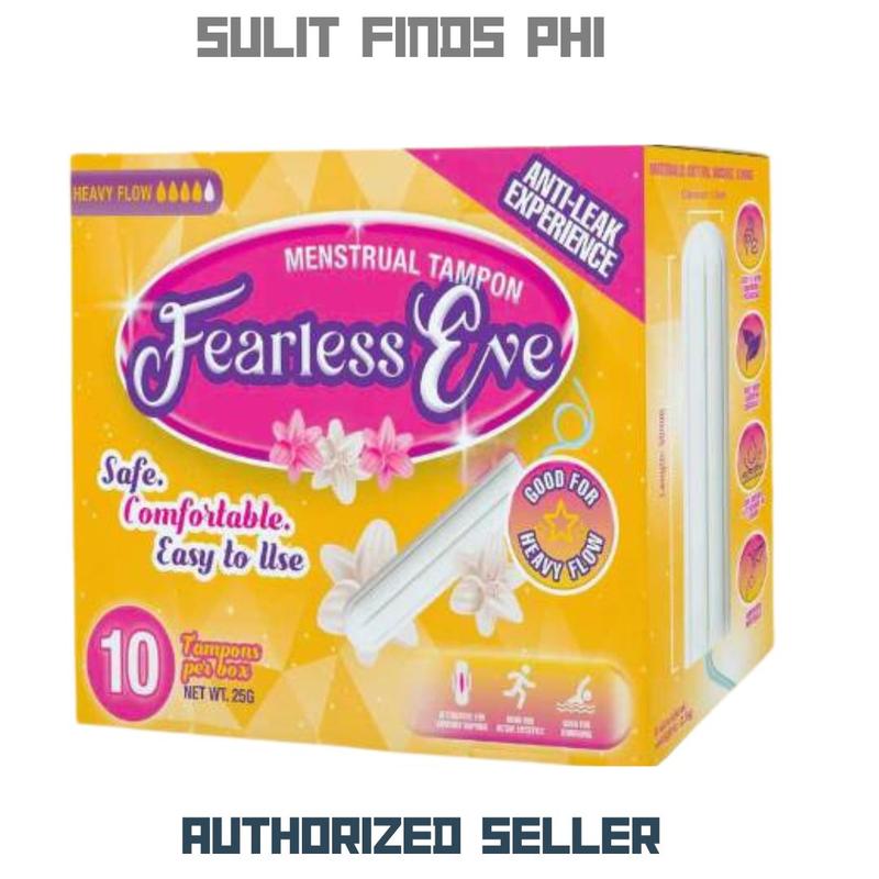 Fearless Eve Menstrual Tampons for Heavy Flow (10 pcs) Menstruation ...