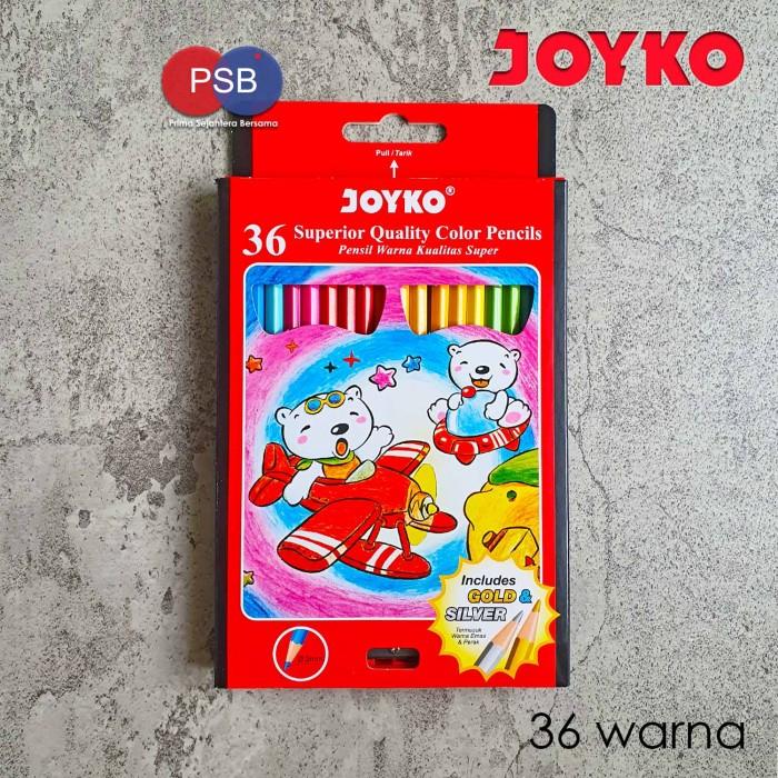 Jual pensil warna joyko 36 warna / Color Pencil Joyko 36 colors ...