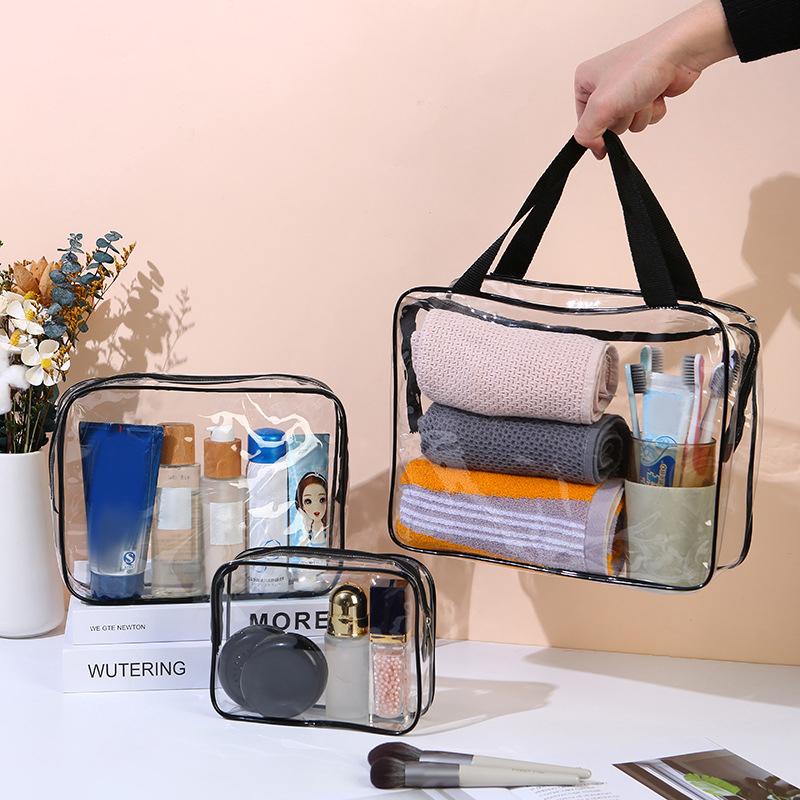 [uuu]Transparent Cosmetic Bag PVC Women Zipper Clear Makeup Bags ...
