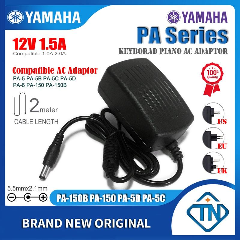 12v 1.5a AC power adapter PA-150B PA-5C PA-5 for Yamaha PSR-330 ...