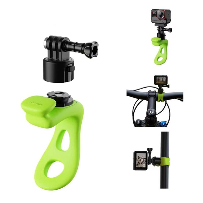 Portable Silicone Action Camera Mount Quick Release Mini Flexible ...