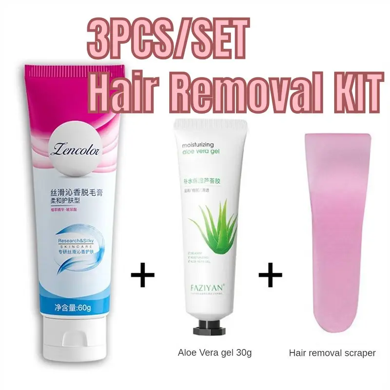 Zencolor 3PCS/SET Hair Removal Cream Gentle Removal Armpit Leg - TikTok ...