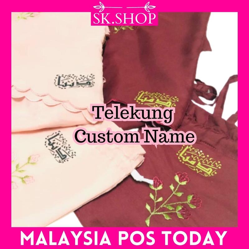 SKSHOP14 : Telekung CUSTOM Nama + Box - TikTok Shop Malaysia