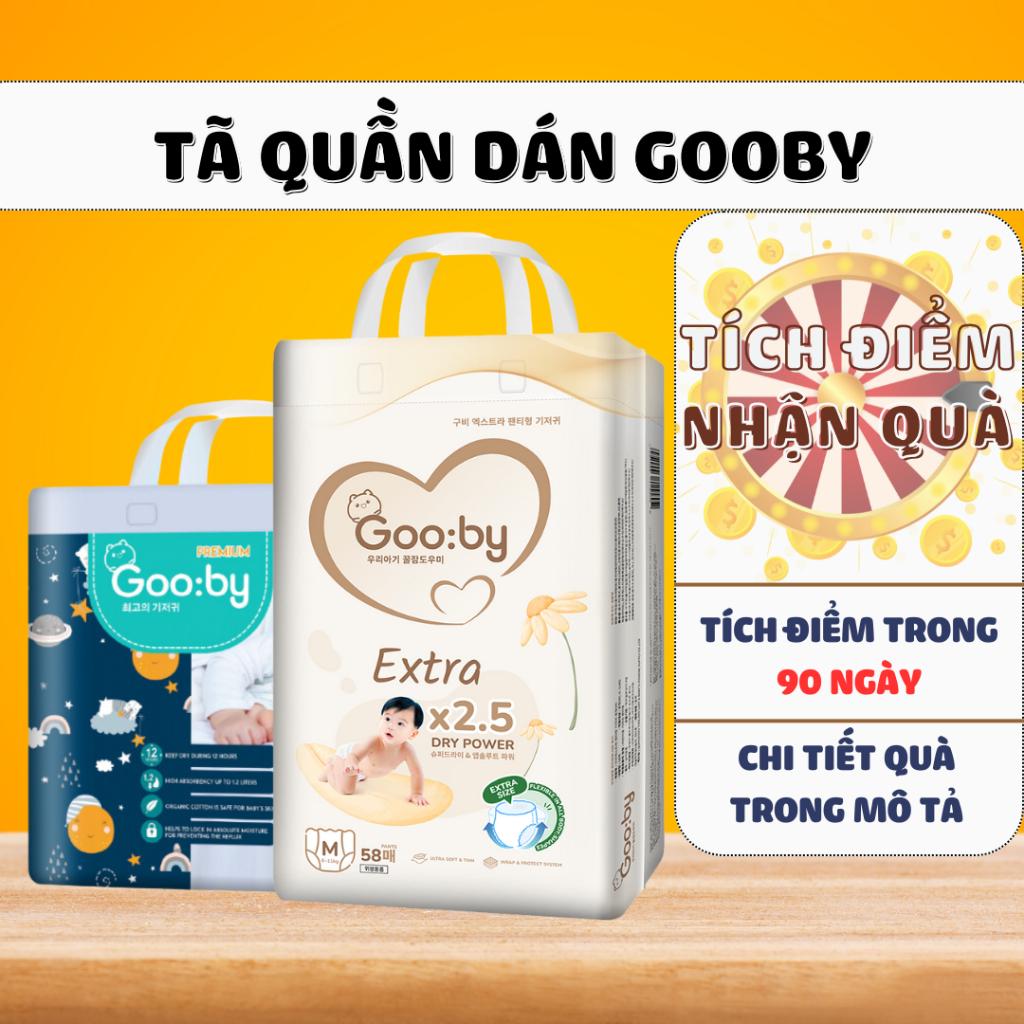 [Kèm Quà] Tã/bỉm quần dán Gooby ngày_đêm chống tràn hiệu quả đủ size ...