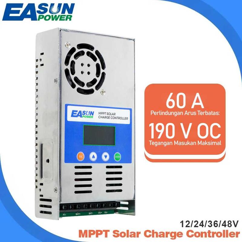 Solar Charge Controller MPPT Regulator 12V/24V/36V/48V 60A - - Shop ...
