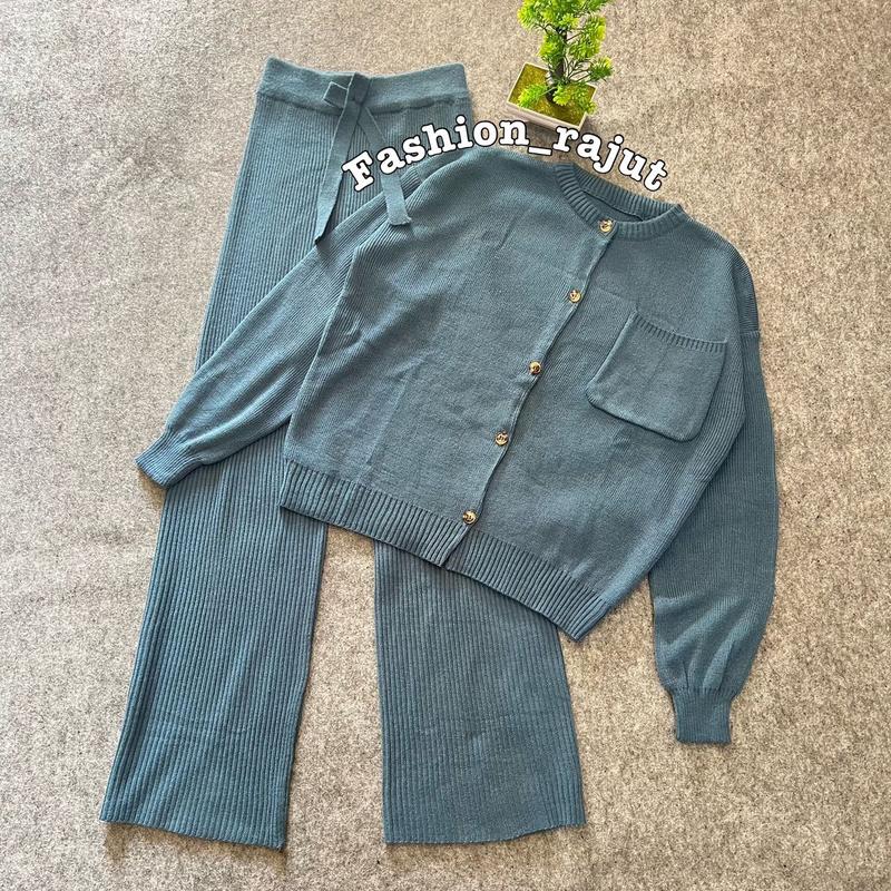 Oneset Setelan Rajut Fauna Cardy - Shop | Tokopedia