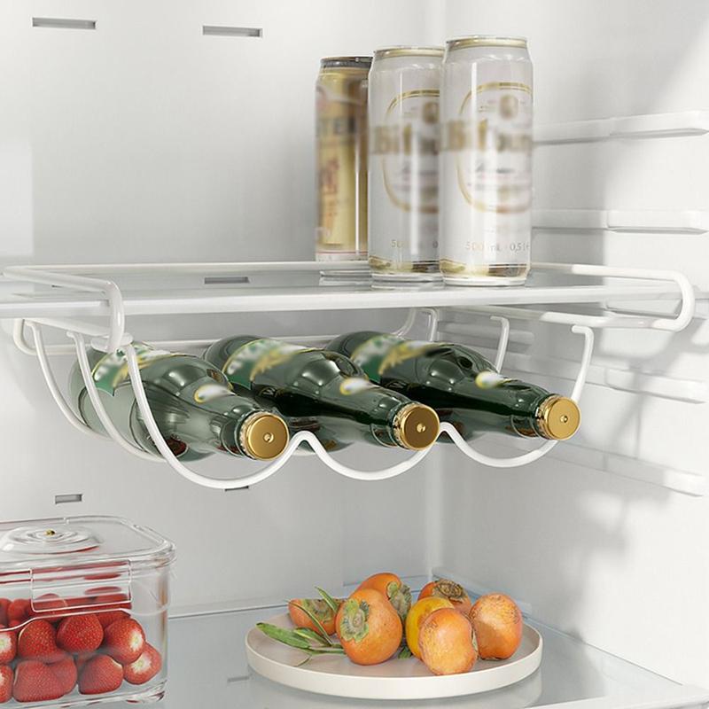 Tabletop Racks Creative Fridge Wine Display Rack Iron White ...