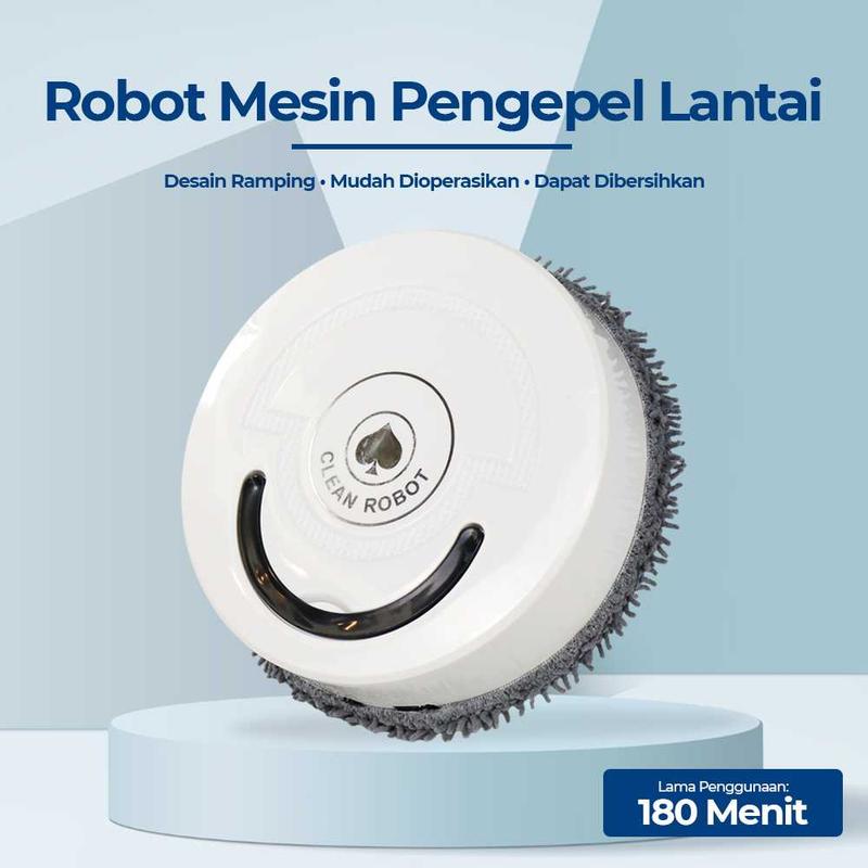 CLEAM Robot Pel Sapu Lantai Microfiber Intelligence Dust Mop - Shop ...