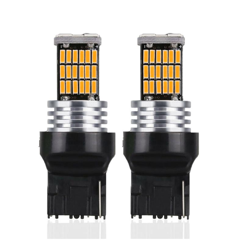 2x W21W T20 LED Amber 7440 Turn Signal Light WY21W Bulb Taillight ...