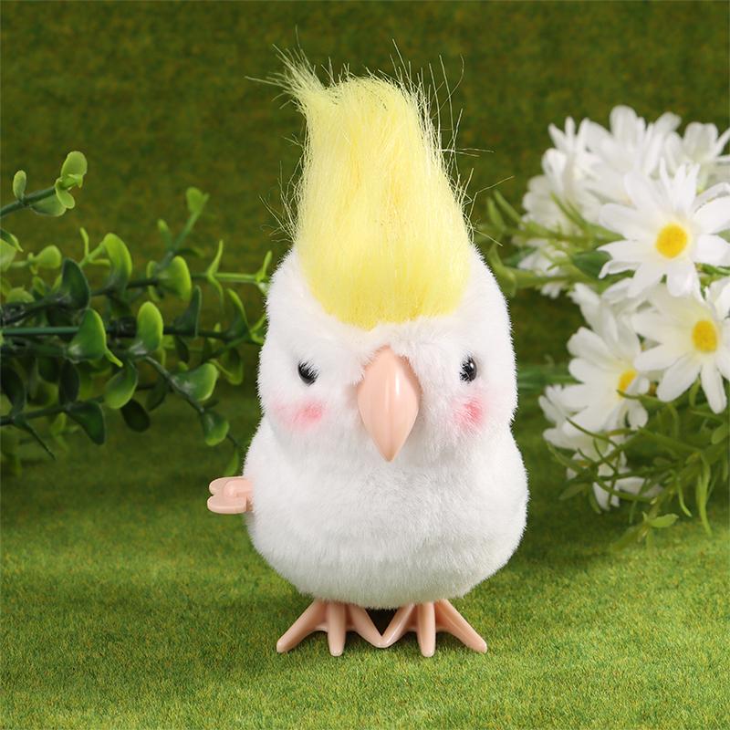Cute Plush Parrot Wind Up Toy Animal Walking Jumping Clockwork - TikTok ...