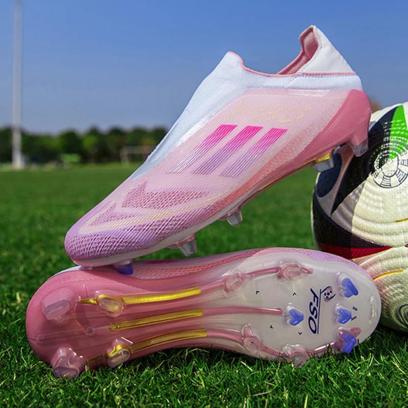 X-F50 Without-Lace Mens Soccer Shoes Pink-yamal Sneakers Tur - TikTok Shop