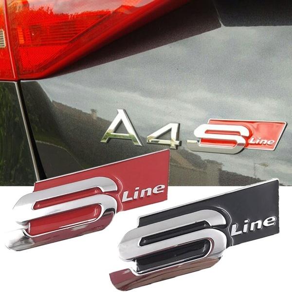 3D Metal Car Sticker Sline S LINE Side Fender Rear Trunk Badge - TikTok ...