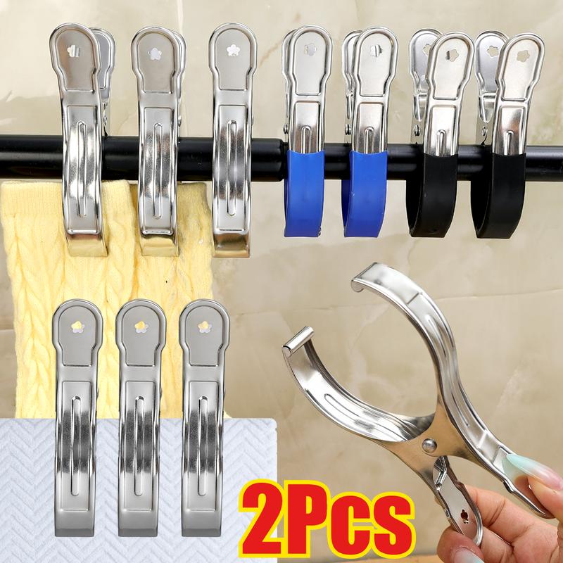 1/2 Pcs Stainless Steel Powerful Clothespins Durable Non-rusting ...
