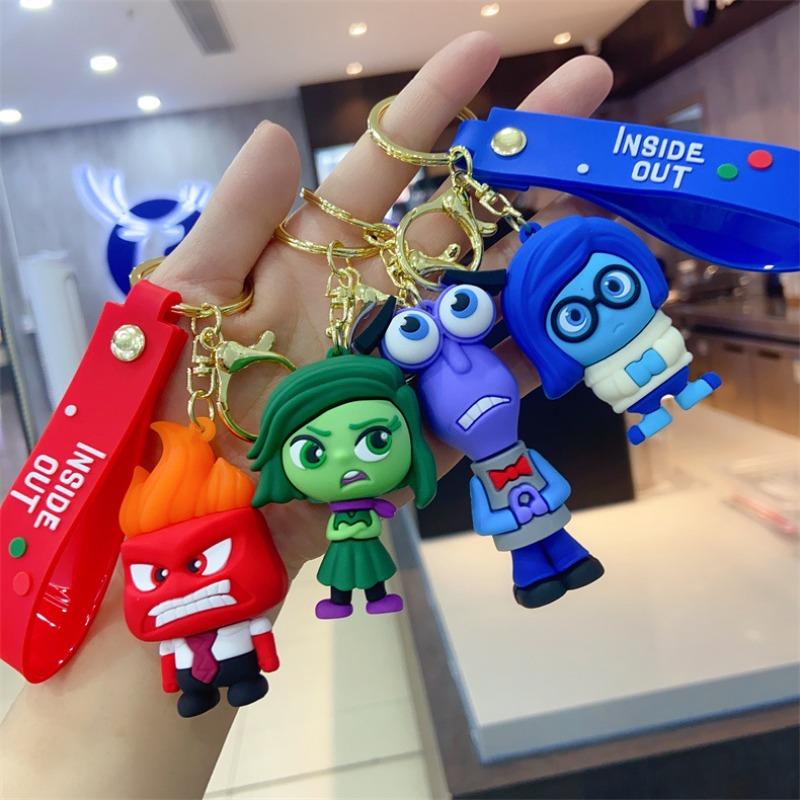 Disney Inside Out 2 Keychain Figure Joy Sadness Anger Disgus - TikTok ...