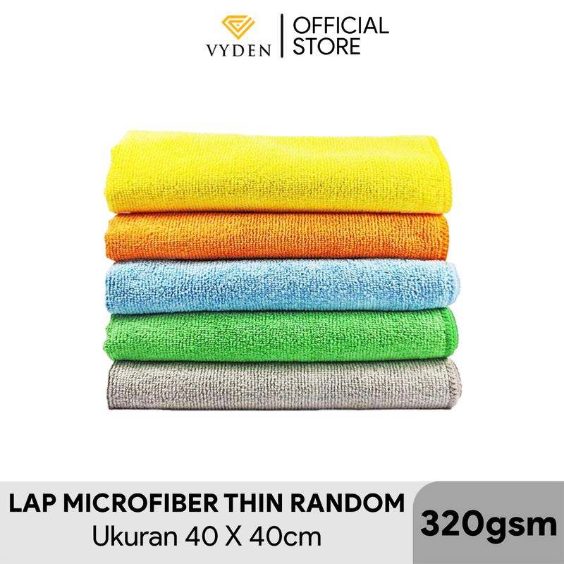 Lap Microfiber Serbaguna 40 X 40cm 320gsm Kain Handuk Towel Penyerap ...