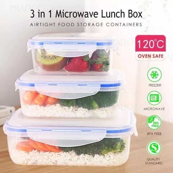 New Arrival Plastic Food Container 3 in 1 Box Bento Box Sealed - TikTok ...