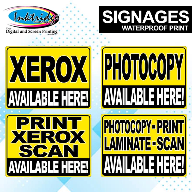 XEROX | PRINT Available Here Signages | A4 ( 8" X 11" inches - TikTok ...