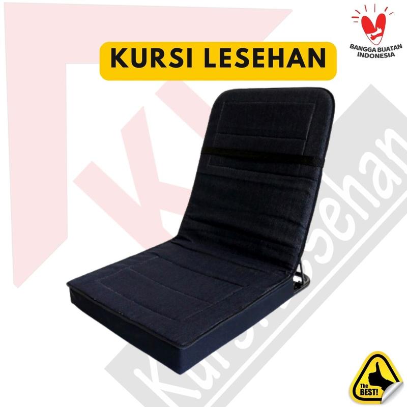 Kursi Lesehan Sandaran Portable Warna Hitam - Shop | Tokopedia