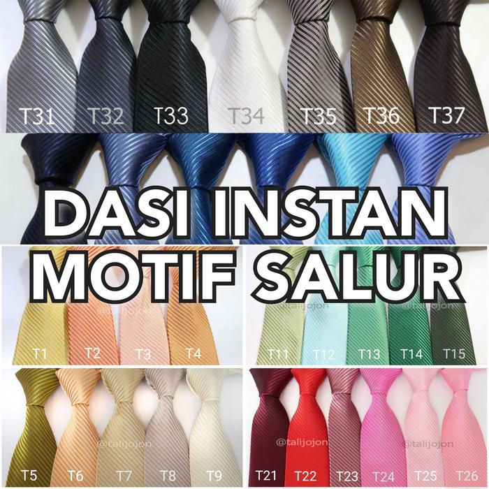 Jual Dasi Instan Dasi Pria Motif Salur Dasi Merah Dasi Hitam Dasi ...