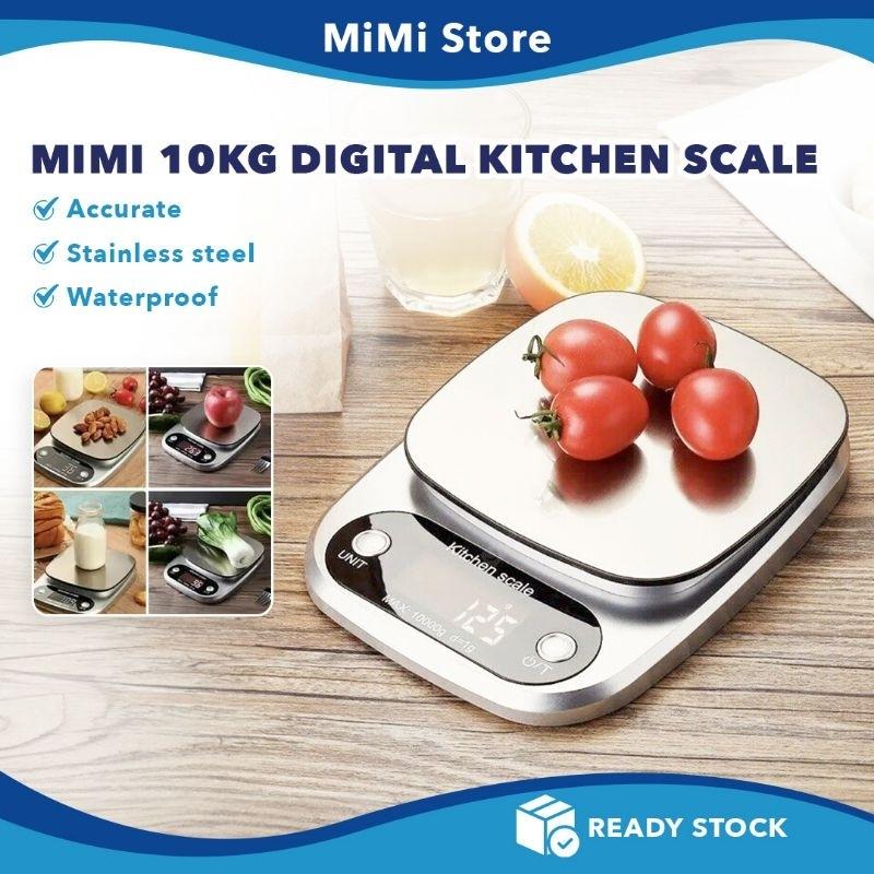 MiMi Store MiMi 10kg LCD Digital Kitchen Scale Penimbang Makanan ...