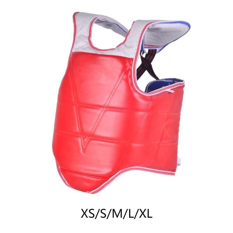 Karate Chest Guard Equipment Mma Reversible Chest Protector for ...