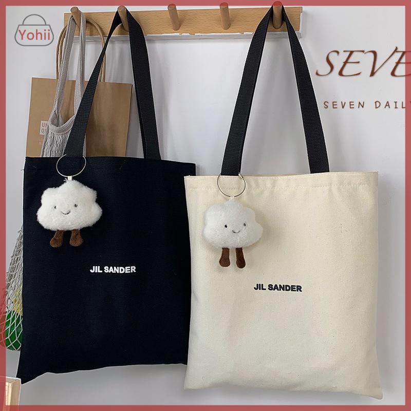 Beg Tangan Berkapasiti Besar, Beg Tote Kain Korea, Untuk Wanita ...