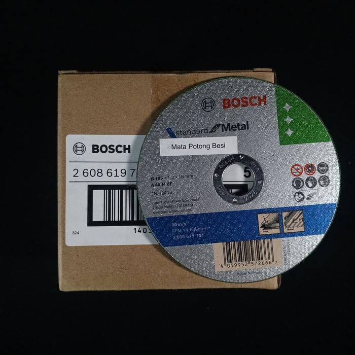 Jual BOSCH Mata Gerinda Potong Besi Standart Cutting Disc 4 Inci 1 PC ...