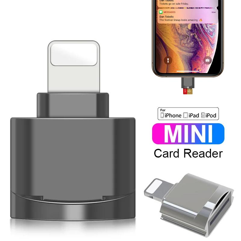 Mini Card Reader Lightning Adapter For Memory Card / Micro Mini ...