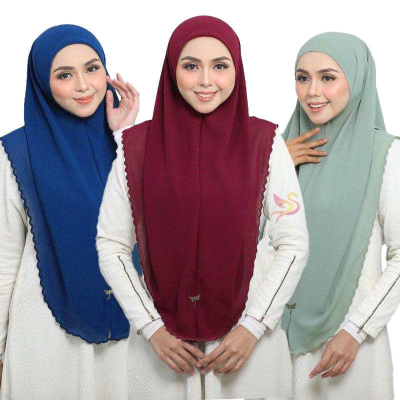 Tudung Sulam Anissa Instant Bawal Sulam | Tudung Labuh Bdg 5 - TikTok ...